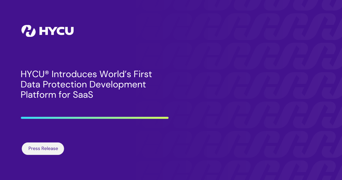 HYCU for Developers | Developer Data Protection Platform